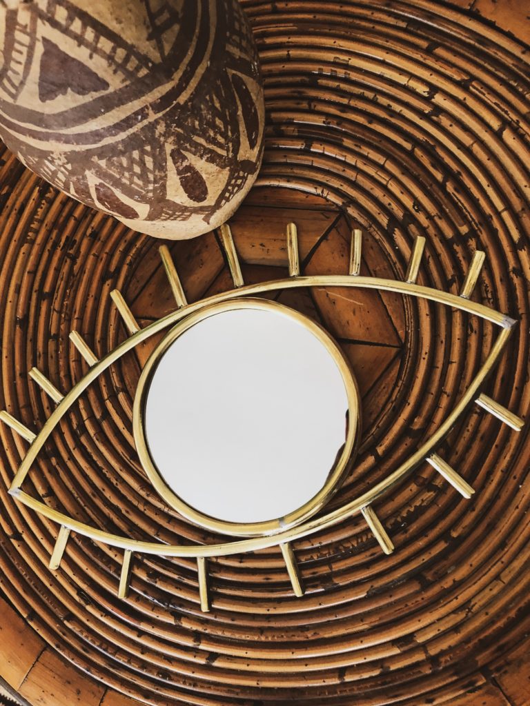 Handmade Brass Eye Mirror - Souk and Soul