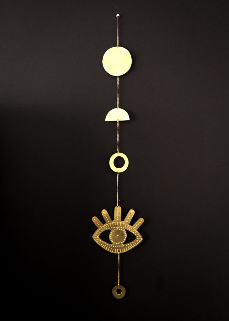 Moroccan Brass Eye “See You” Wall Hanging | Souk and Soul